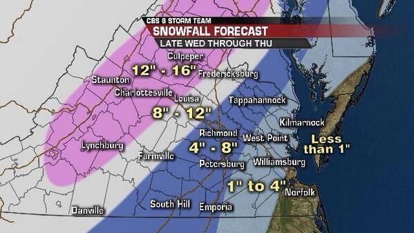 Major Snow Storm Enters Virginia Around 3p | 99.3-105.7 Kiss FM